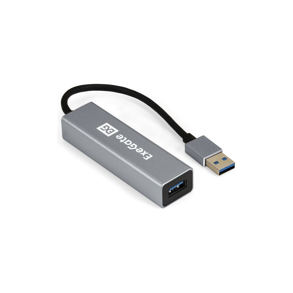 USB-Хаб ExeGate концентратор 4-в-1 DUB-4 кабель-адаптер USB3.0 -- 4xUSB3.0, Plug Play, корпус ...