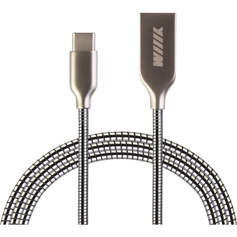 Кабель-переходник USB-Type C Wiiix серебряный цинк 1м CB850-UTC-Z-10S - выгодная цена, отзывы ...