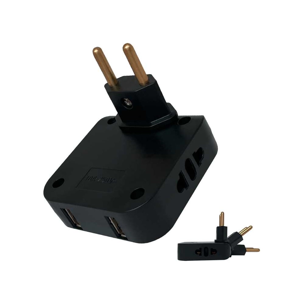 Сетевой тройник поворотный PROGIX c USB ABU2P - выгодная цена, отзывы ...
