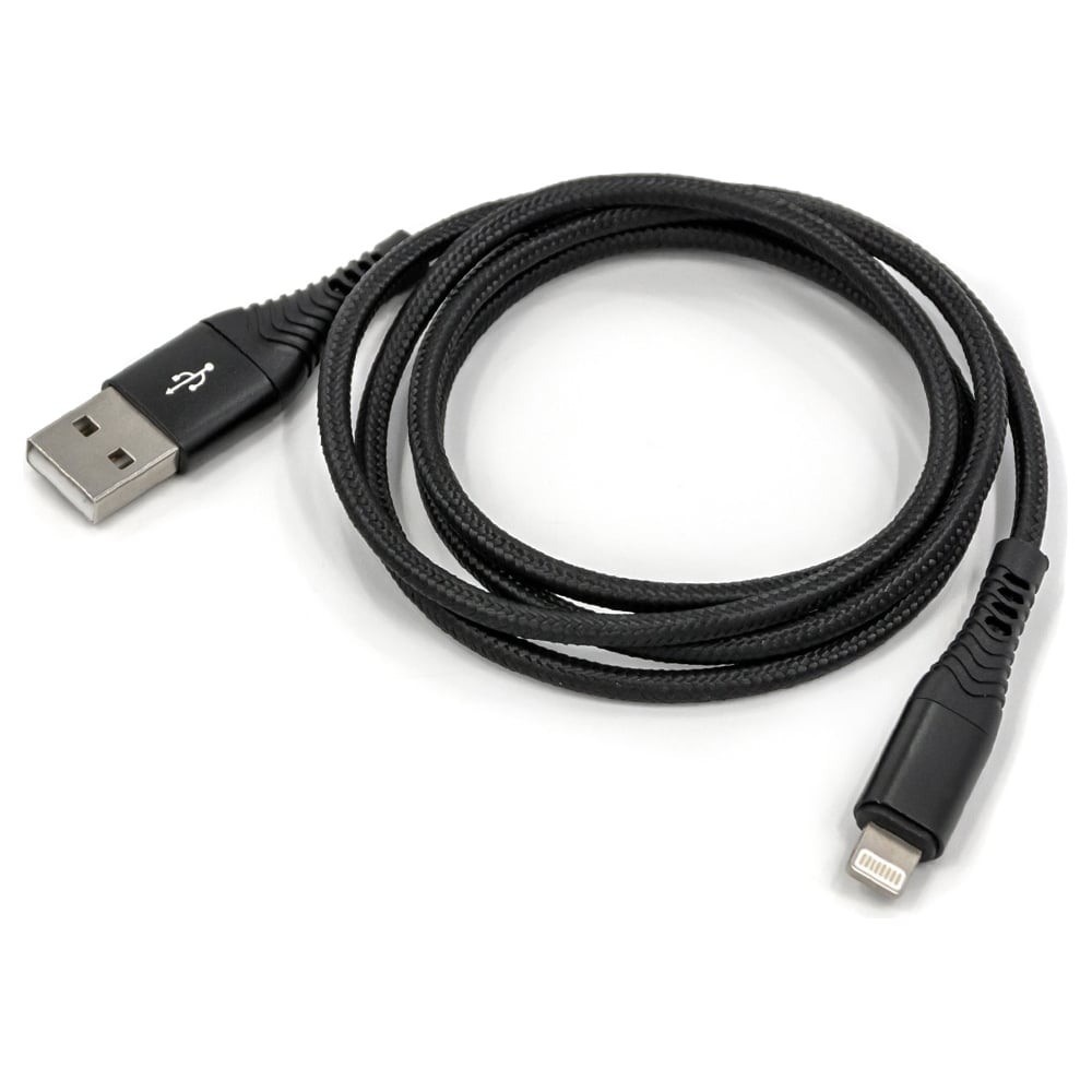 USB-кабель AM-8pin BYZ 1 метр, 5A, нейлон, чёрный, 23750-BC-029iBK ...