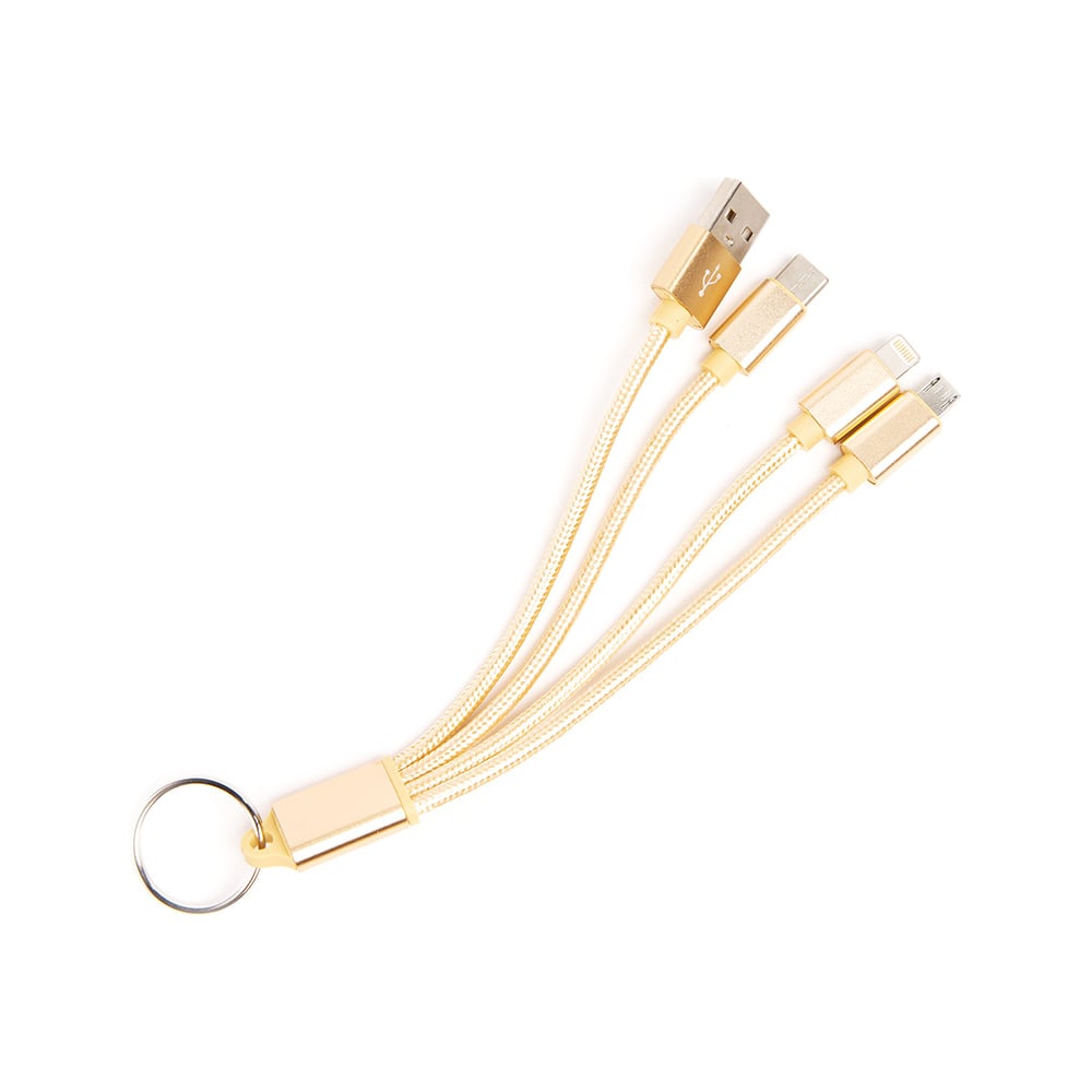 Шнур Atom Evolution USB A 2.0-USB Type-C,USB B micro,Lightning, 0,2 м ...