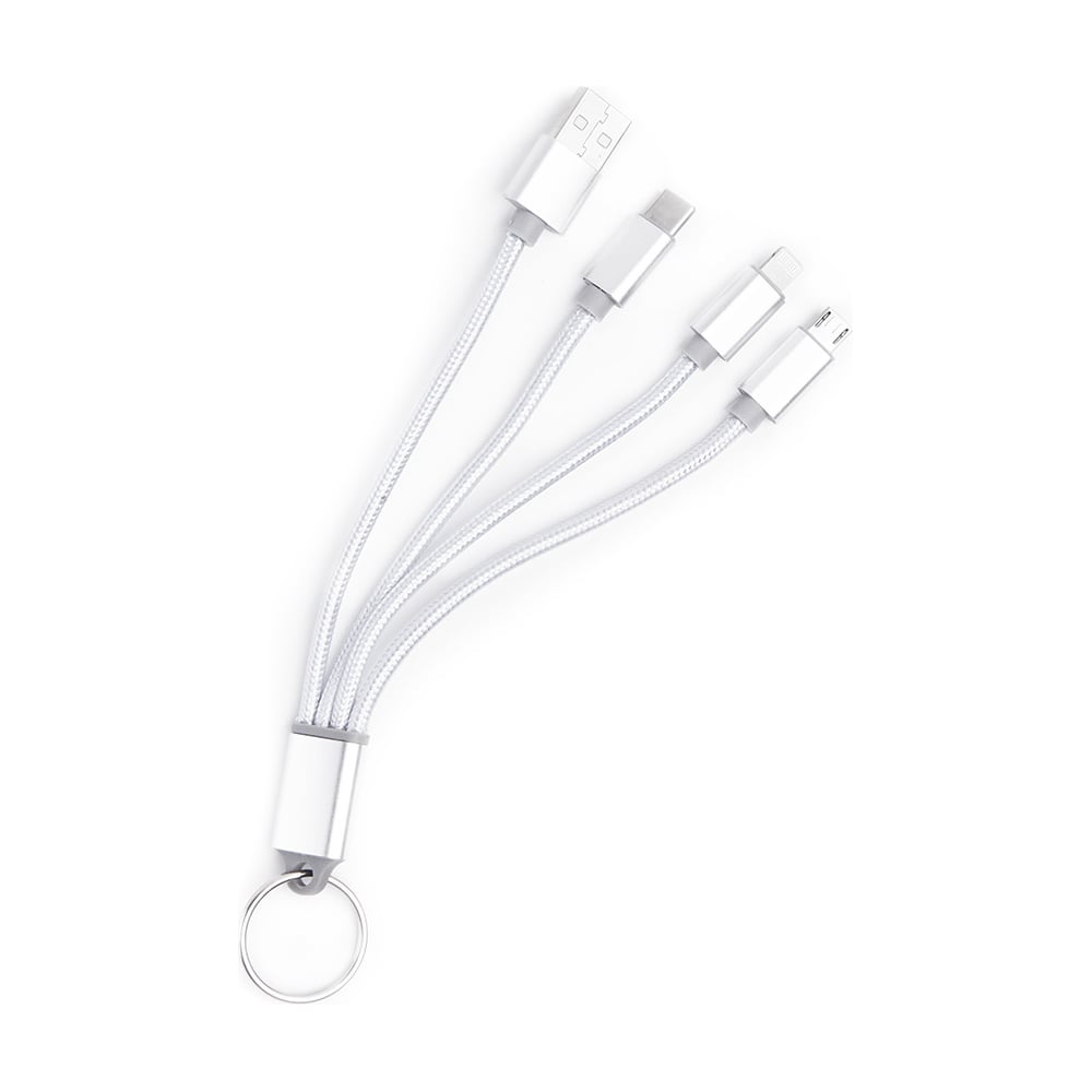 Шнур Atom Evolution USB A 2.0-USB Type-C,USB B micro,Lightning, 0,2 м ...