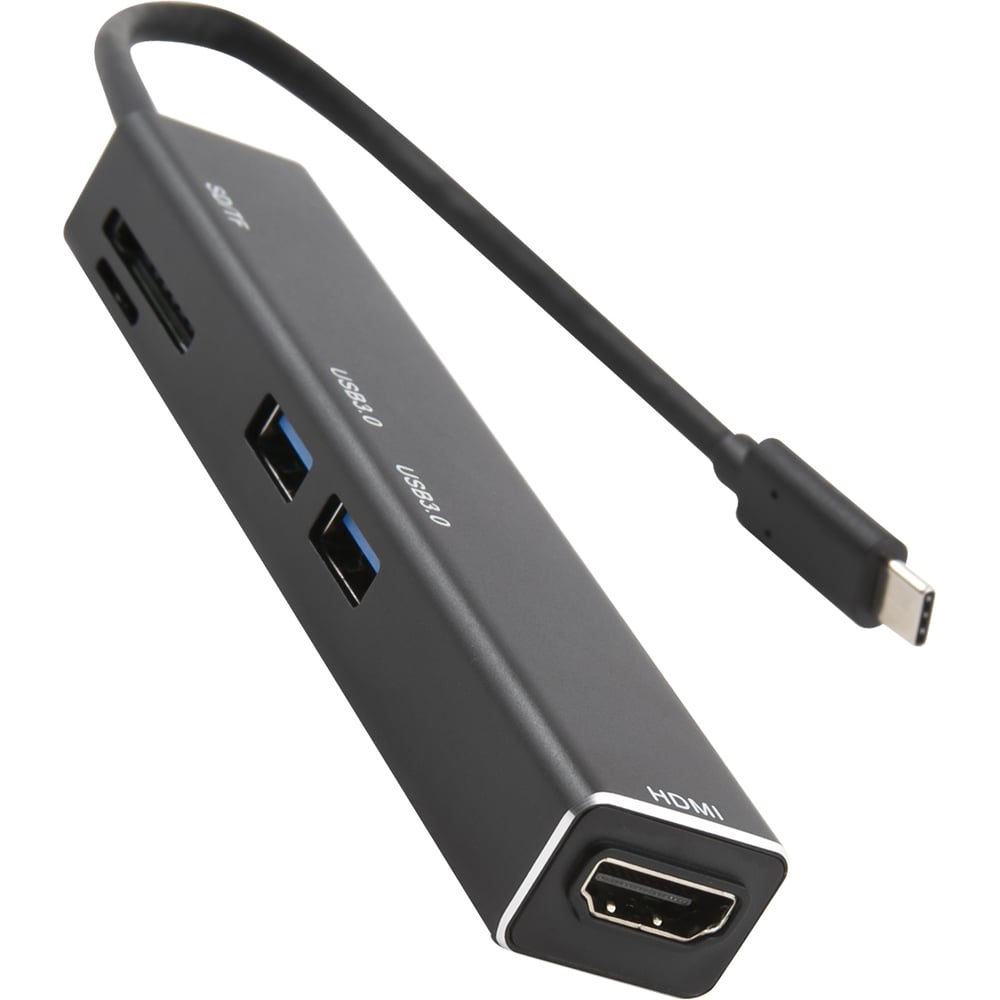 Адаптер Red Line Type C Type C 5 In 1 Multiport Adapter с проводом УТ000019045 выгодная цена