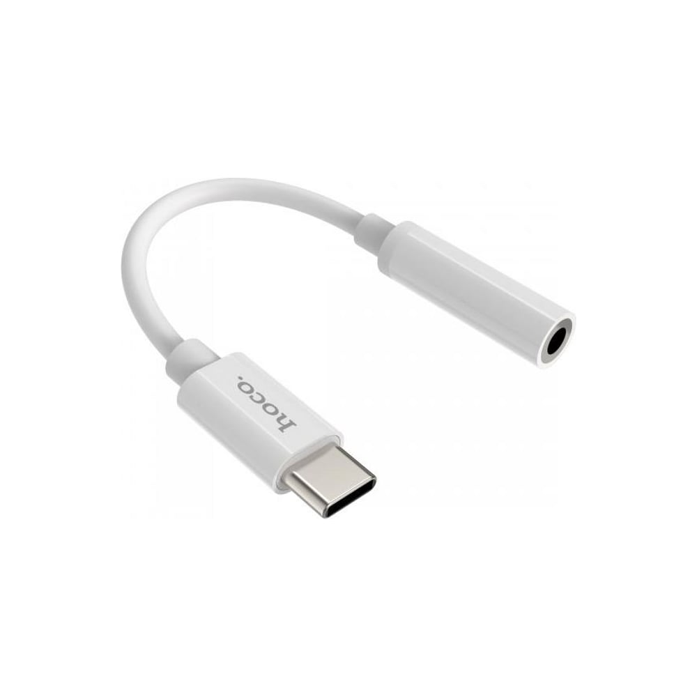 Аудио-переходник Hoco LS30 Type-C Digital 3.5 Audio converter, белый ...
