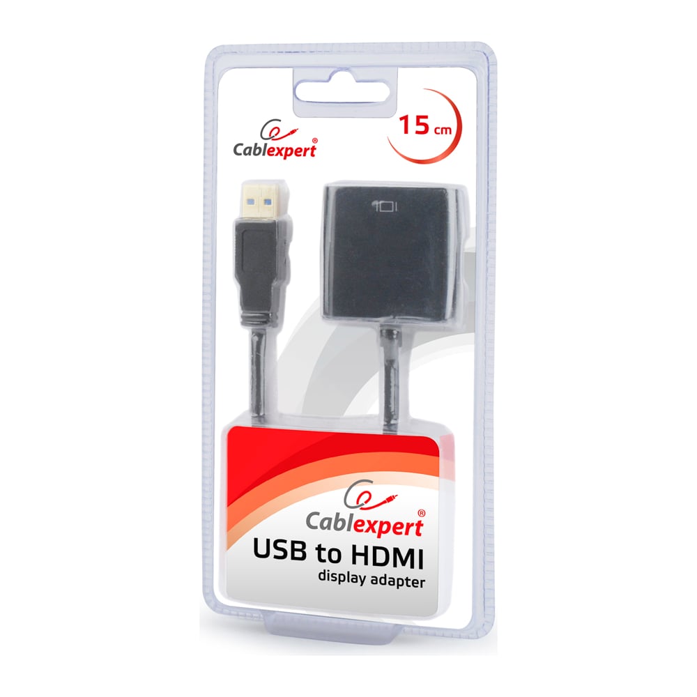 Конвертер Cablexpert USB 3.0 - HDMIA-USB3-HDMI-02, AM/HDMI V1.4, черный ...