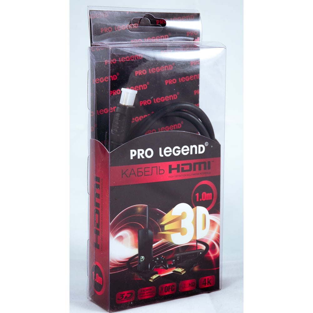 Кабель Pro Legend HDMI M - HDMI M, 1 m, OX-HDMI1V1.4LX, ver 2.0 OX ...