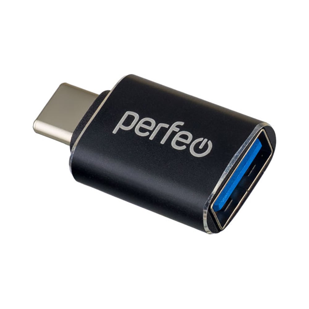 Адаптер Perfeo USB на Type-C c OTG, 3.0 чёрный 30014902 - выгодная цена, отзывы, характеристики ...