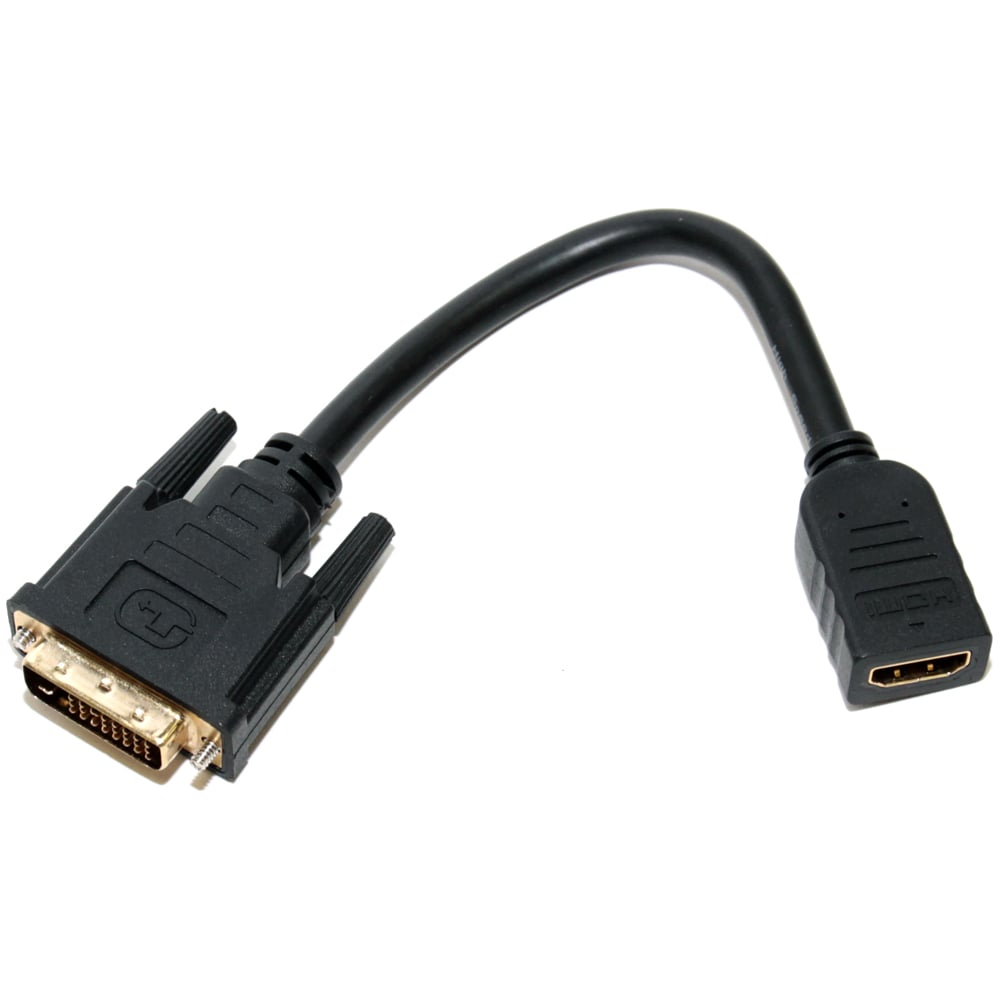 Кабель-адаптер 5bites HDMI F - DVI 25 M, 0.1м BC-HDF2DVI - выгодная ...