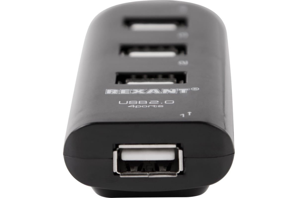 Разветвитель USB 2.0 на 4 порта REXANT 18-4105 - выгодная цена, отзывы, характеристики, фото ...