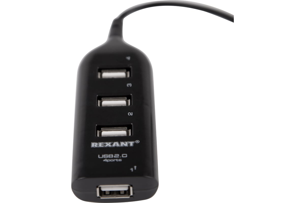 Разветвитель USB 2.0 на 4 порта REXANT 18-4105 - выгодная цена, отзывы, характеристики, фото ...