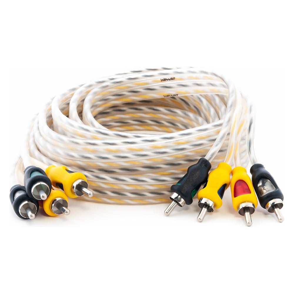 Межблочный кабель SWAT 4RCA-4RCA, 3.5 метров, витая пара, медь SIE-435 - выгодная цена, отзывы ...