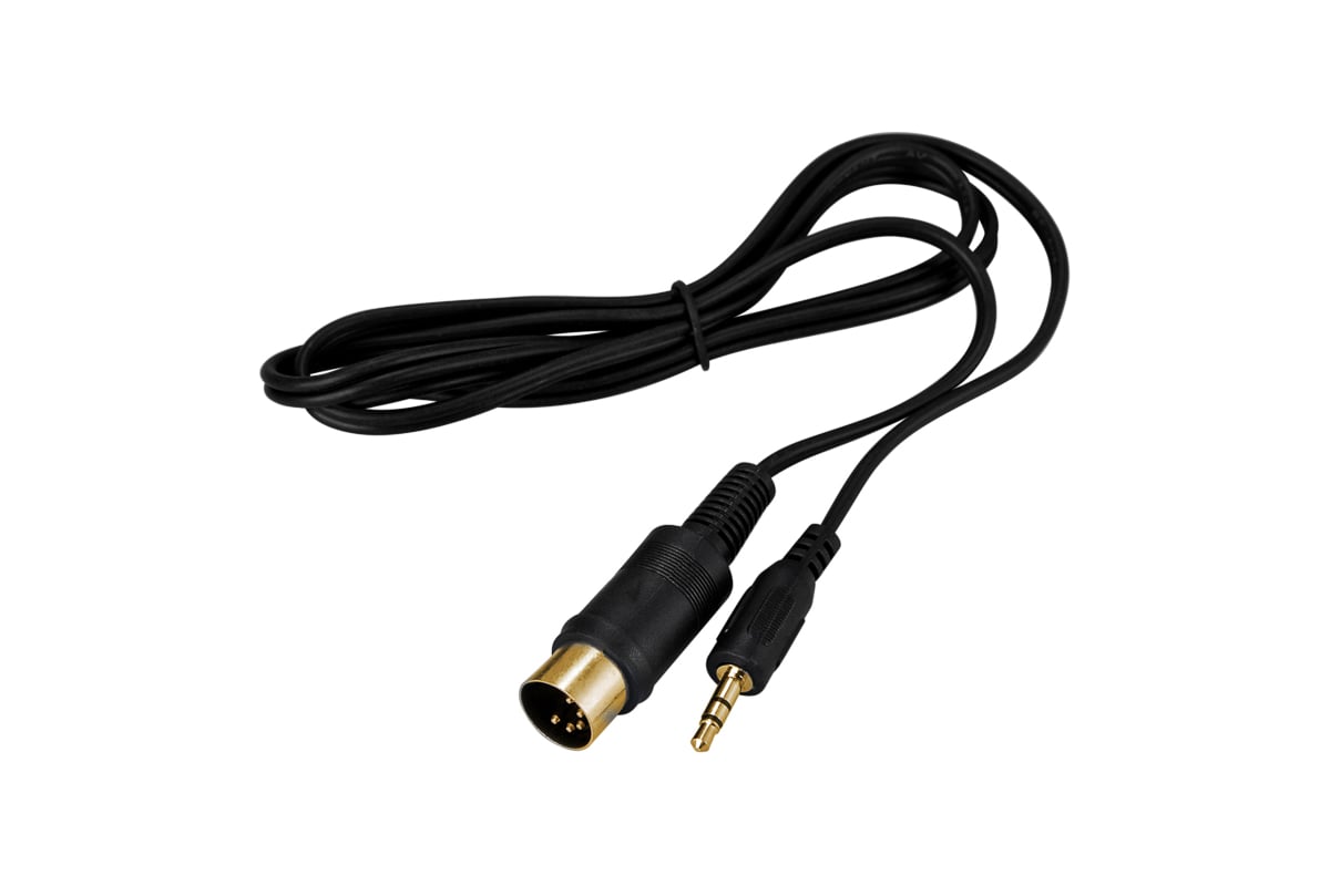 Кабель REXANT DIN 5 Pin - Stereo 3,5 мм 1,5 м Gold 17-2502 - выгодная ...