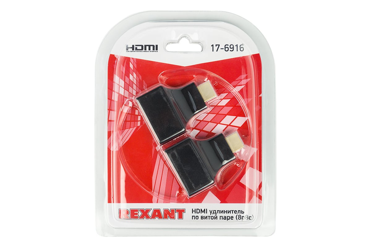 Удлинитель HDMI по витой паре RJ-45 8P-8C REXANT 17-6916 - выгодная цена, отзывы, характеристики ...