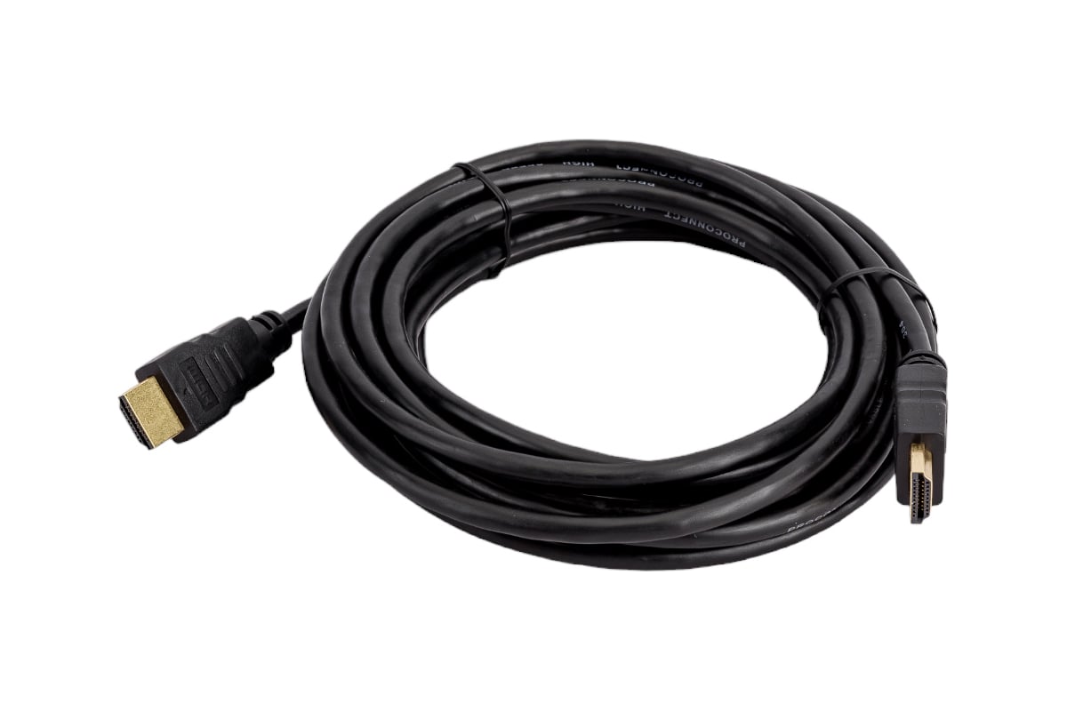Кабель HDMI 2.0 PROCONNECT Gold, 4К 60Hz, 5 метров 17-6106-6 - выгодная цена, отзывы ...