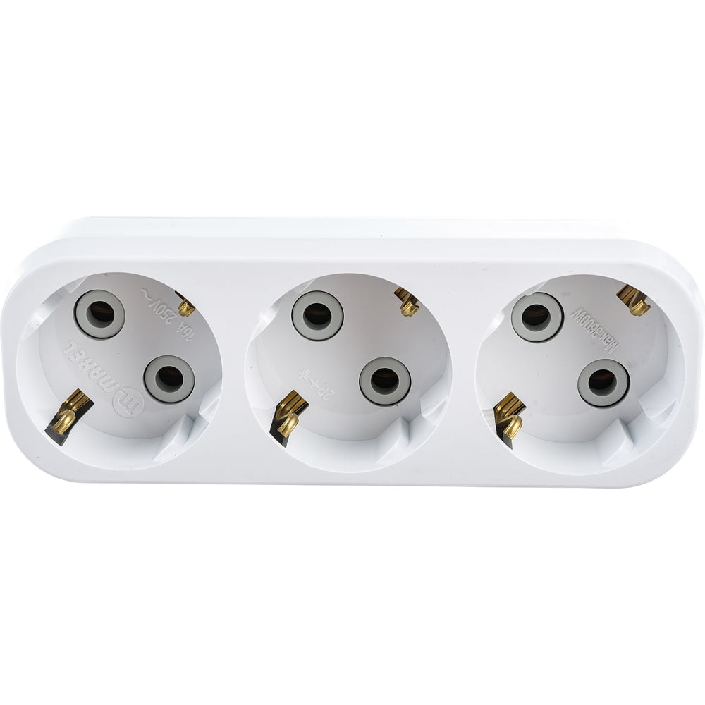 Тройной разветвитель, с заземлением Makel 10033 - выгодная цена, отзывы ...