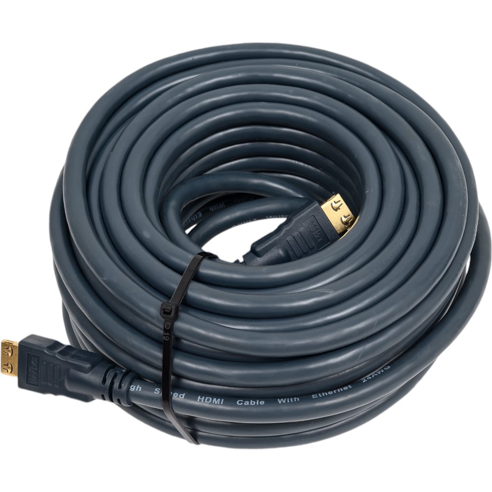 Кабель HDMI Wize CP-HM-HM-15M 15 м, v.2.0, K-Lock, soft cable, 19M/19M ...