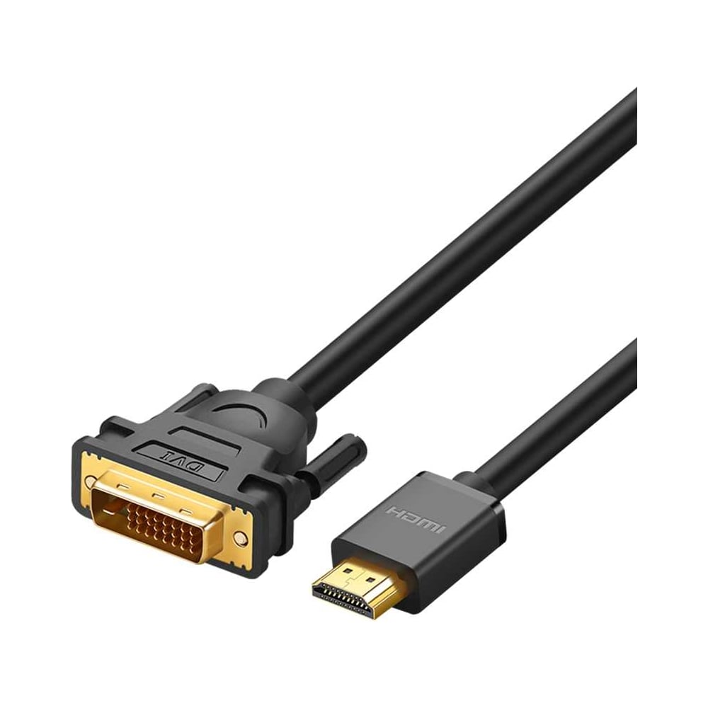 Кабель HDMI - DVI-D Ugreen 24+1,30 AWG, OD 7,3 мм, 1080x60ц, 2 м 10135 ...