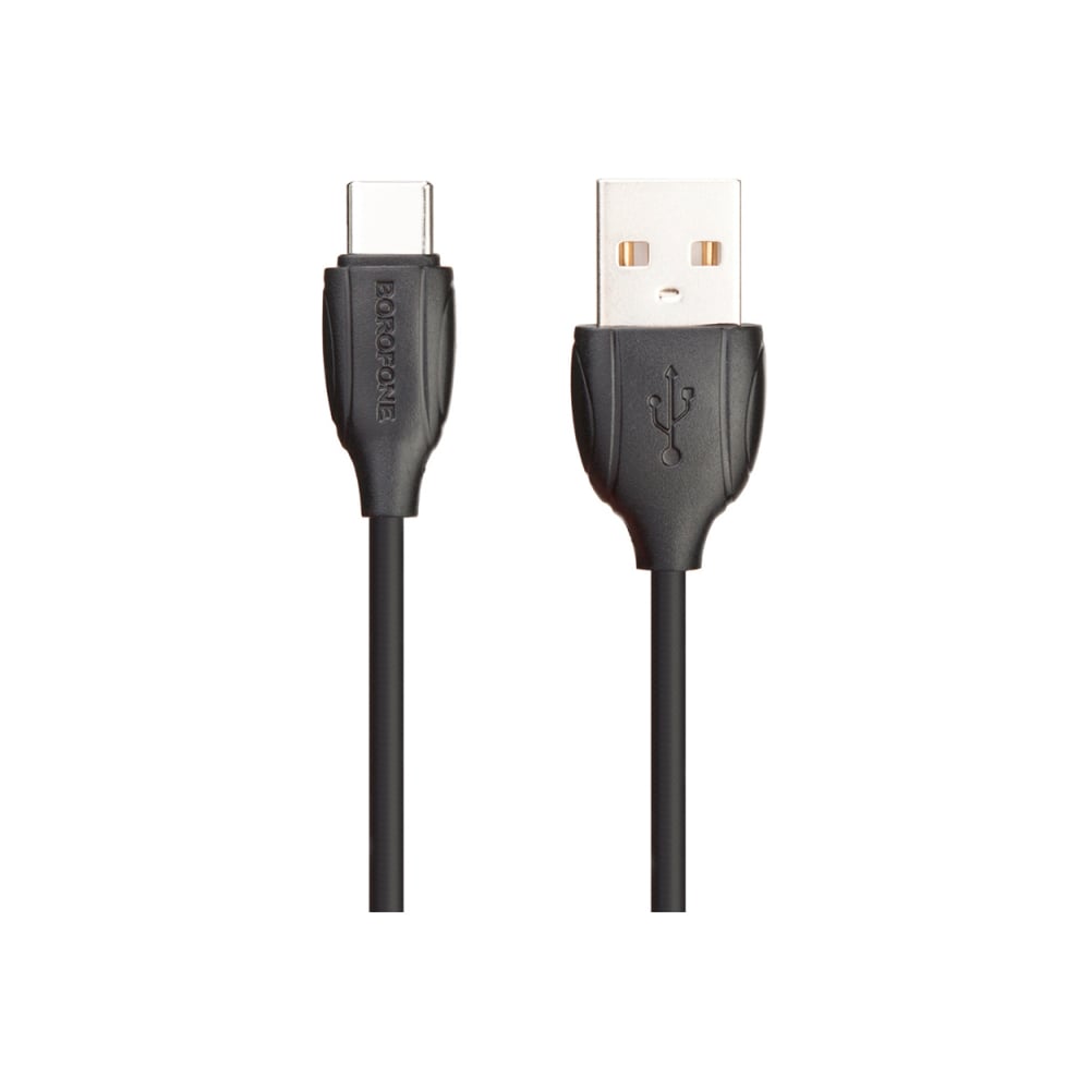 Usb кабель Borofone Bx19 Benefit Type C 3a 1м Pvc черный 0l
