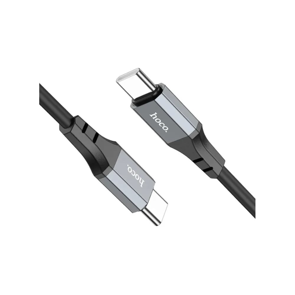 Usb-c кабель Hoco x86 spear type-c, 3а, pd60w, 1м, силикон (черный) 0L-00057058 - выгодная цена ...