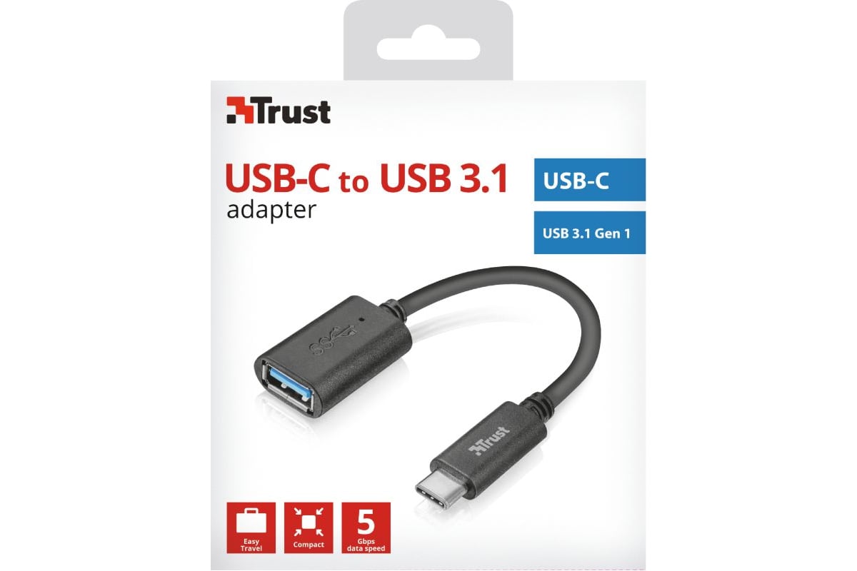 Адаптер Trust USB-C USB3.1 20967 - выгодная цена, отзывы ...