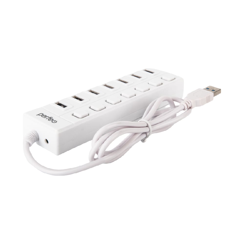 USB-HUB Perfeo 7 Port, (PF-H036 White) белый 30015354 - выгодная цена ...