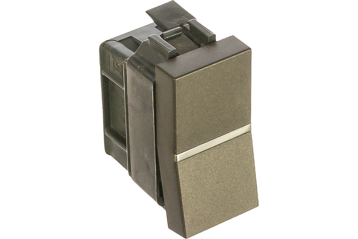 Одноклавишный выключатель ABB Zenit с клавишей в рамку 1 модуль антрацит N2101 AN - выгодная ...