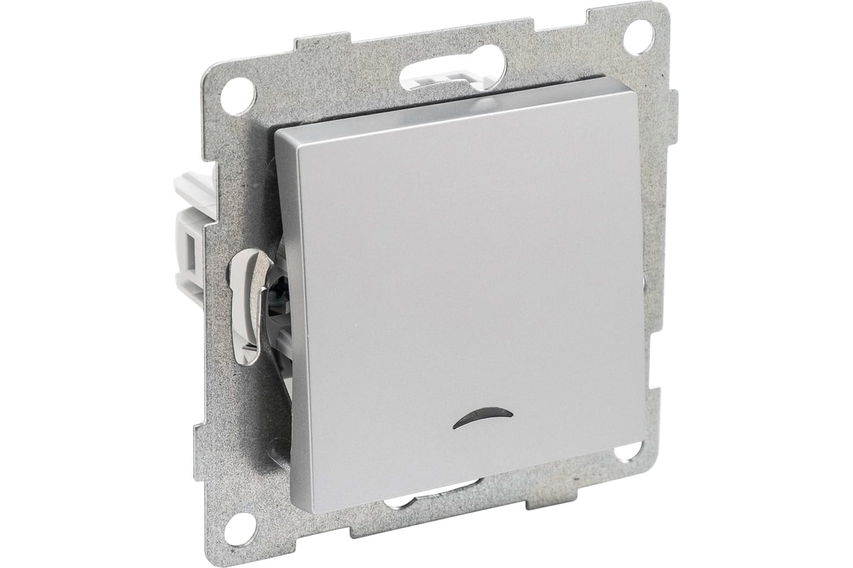 Выключатель GUSI ELECTRIC Ugra 1 клавиша, индикация, СУ, 10А, 250В ...