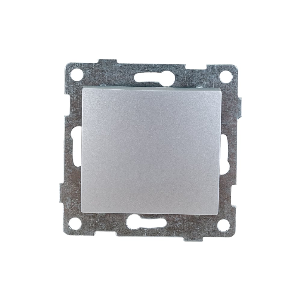 Выключатель GUSI ELECTRIC Bravo 1 клавиша, СУ, 10А, 250В, серебро С10В1 ...