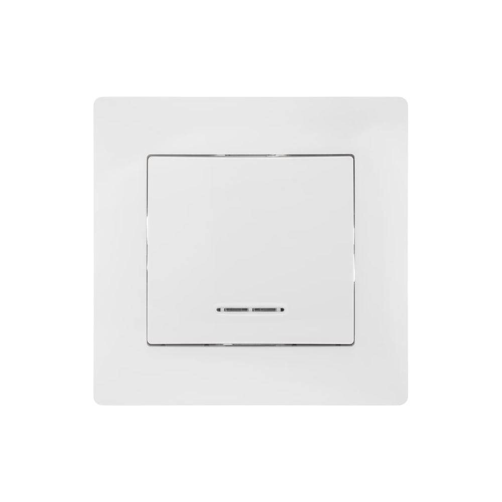 Одноклавишный выключатель GUSI ELECTRIC Bravo с индикатором СУ, 10А ...