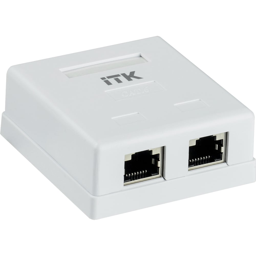 Информационная настенная розетка Itk Rj45 кат 6 Ftp 2 порт Cs2 1c06f 22 выгодная цена отзывы