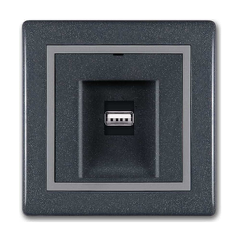 Розетка USB Aling-Conel PRESTIGE тип А, с Keystone модулем, графит ...