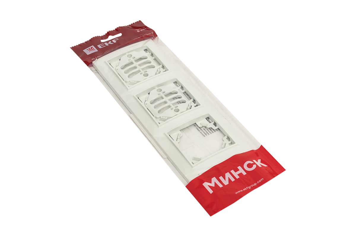 Горизонтальная рамка EKF Минск, 4-местная, белая Basic ERM-G-304-10 - выгодная цена, отзывы ...