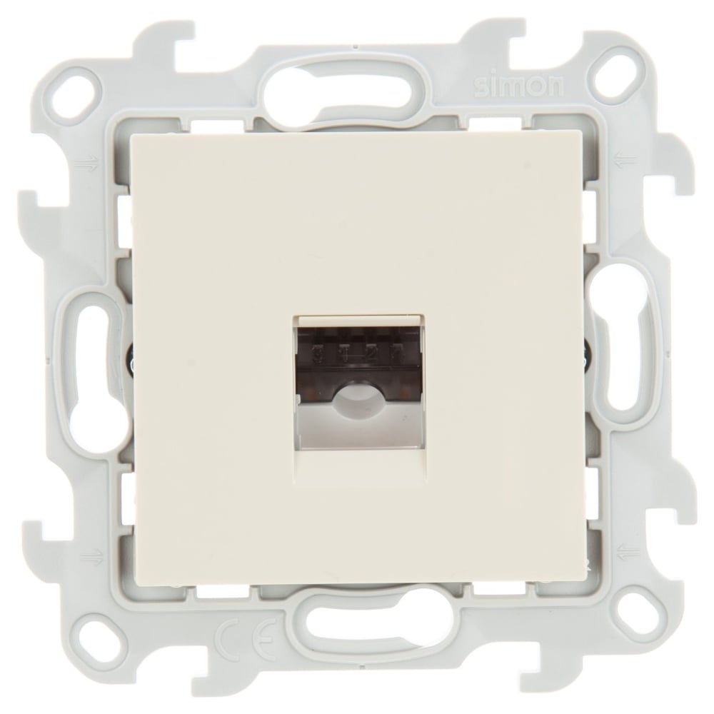 Телефонная розетка Simon RJ11, сл кость 2410480-031 - выгодная цена ...