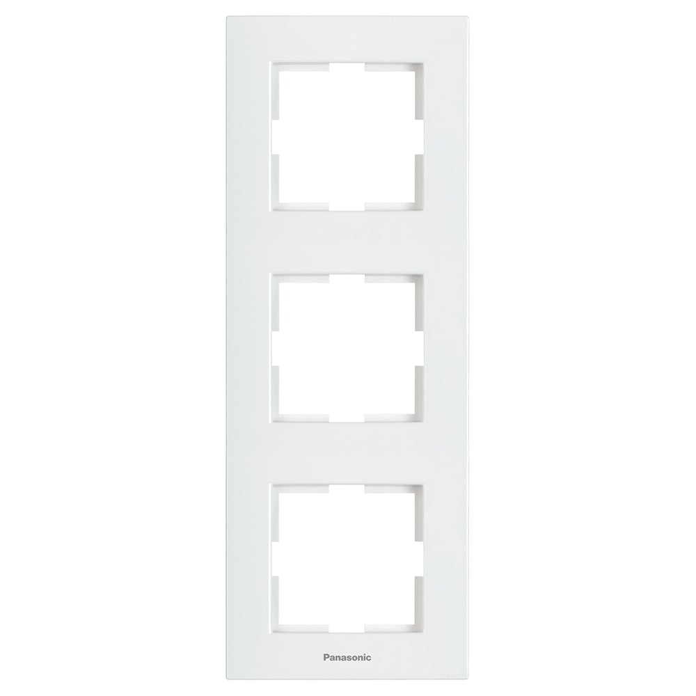 Рамка Panasonic Karre Plus 54825 3м вертикальная белая WKTF0813-2WH-RES ...