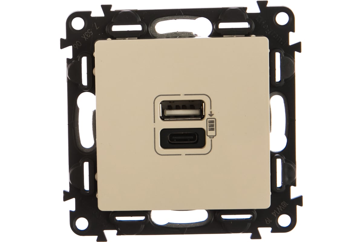 Зарядное устройство Legrand Valena Life с двумя USB-разъемами тип A-тип ...