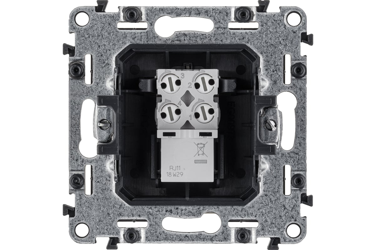 Телефонная розетка Legrand Valena LIFE RJ11 одиночная.С лицевой панелью ...