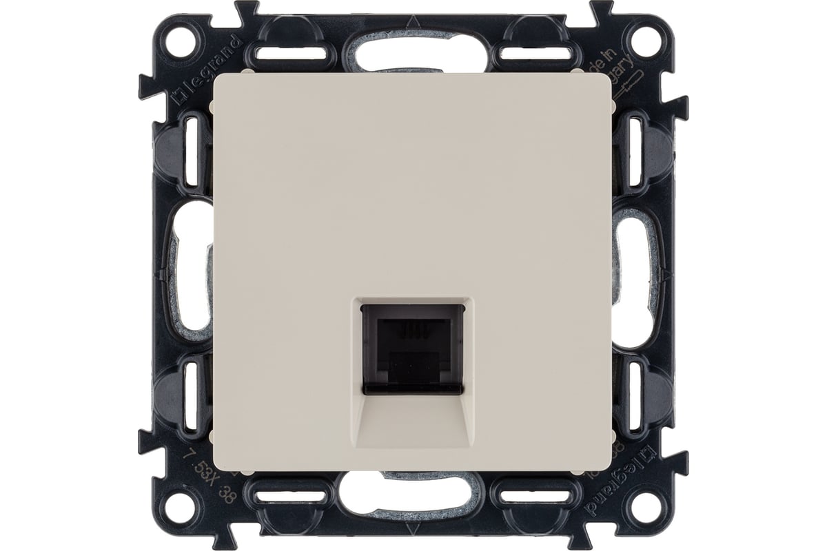 Телефонная розетка RJ11 Legrand одиночная Valena Life слоновая кость ...