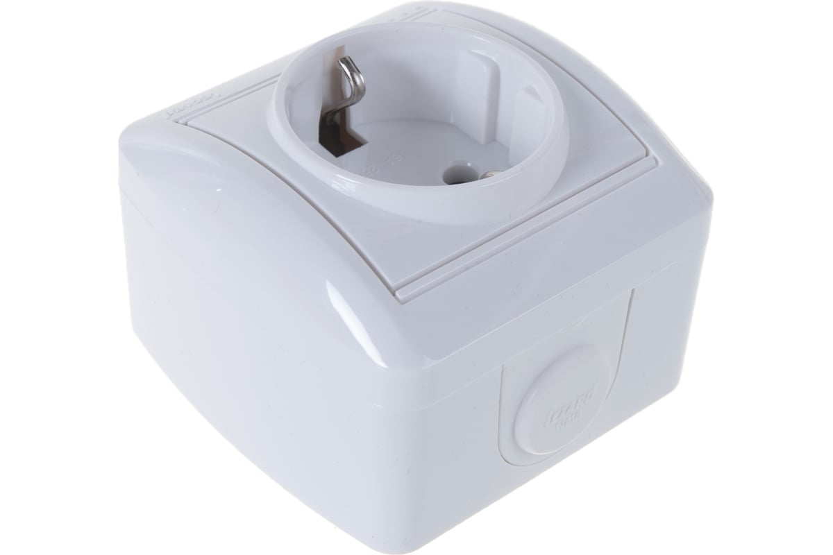 Розетка Lezard NATA с заземлением, керамика, белый 710-0200-122 - выгодная цена, отзывы ...