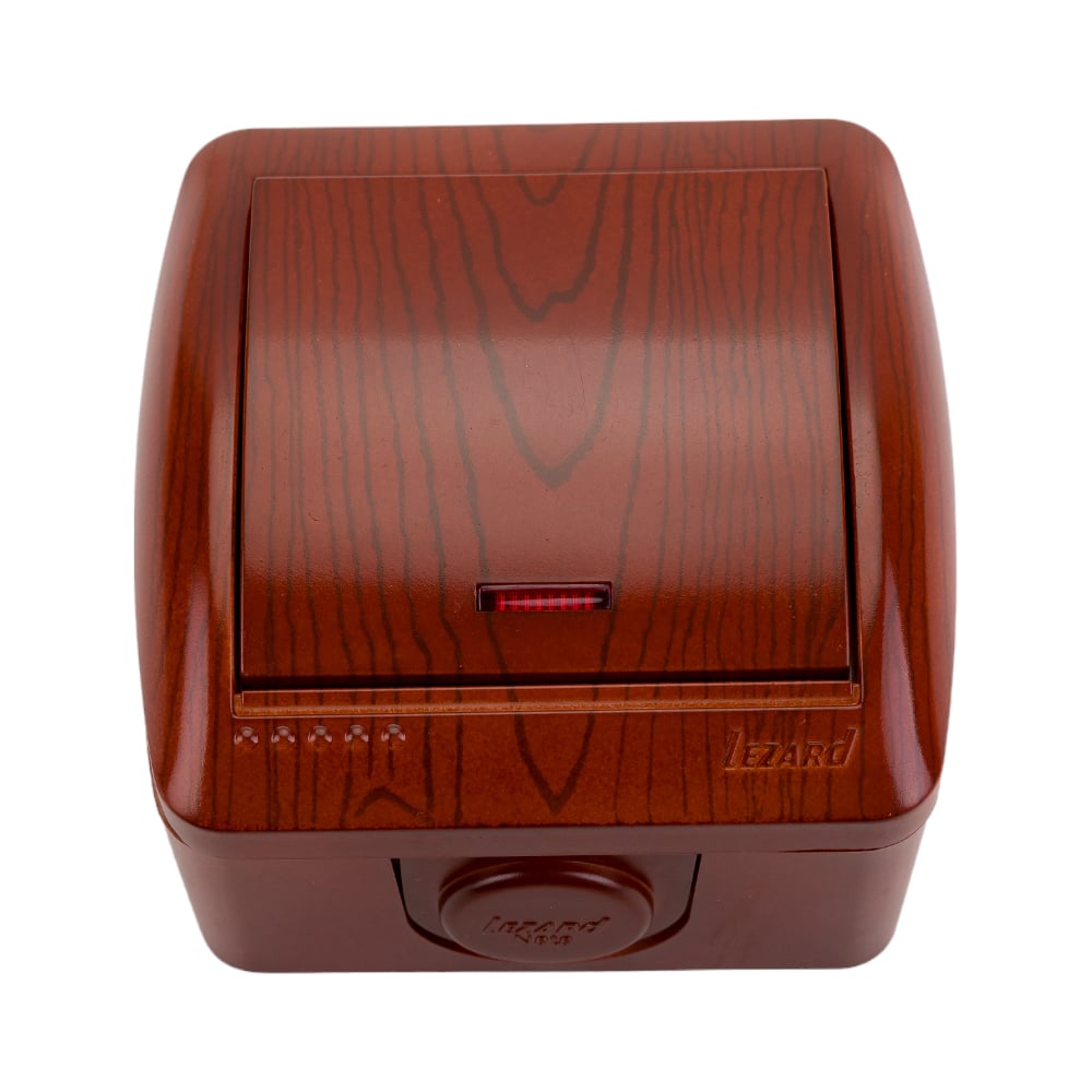 Выключатель Lezard NATA, с подсветкой, вишня, 710-0600-111 - выгодная цена, отзывы ...