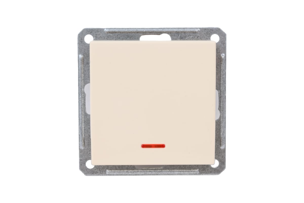 Выключатель Systeme Electric Wessen 59 слоновая кость 1-клавишный с ...