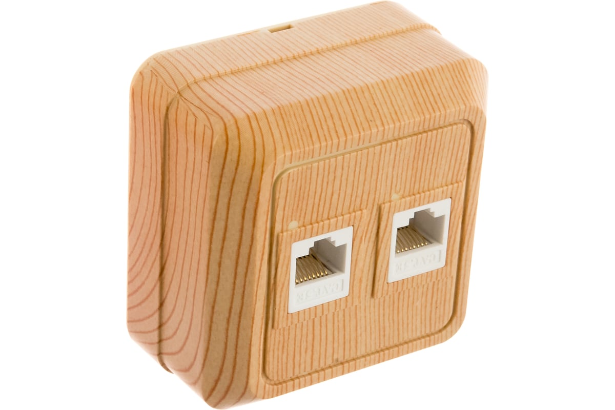 Компьютерная розетка UNIVersal Олимп 2-ая сосна 1077 - выгодная цена ...