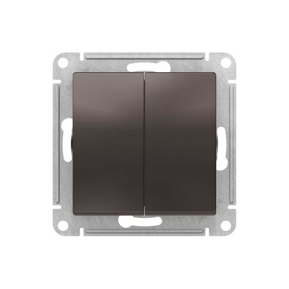 Переключатель перекрестный Systeme Electric 2 клавишный Atlasdesign