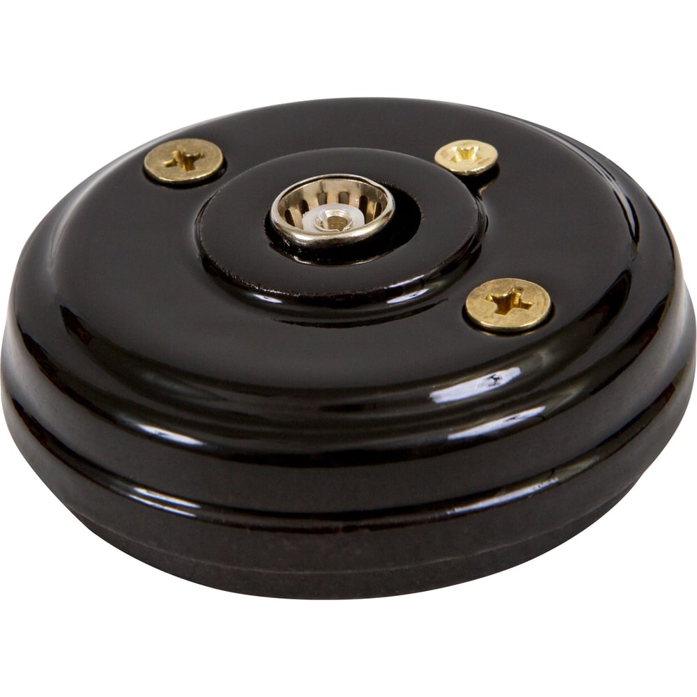 TV розетка МЕЗОНИНЪ оконечная, цвет - черный, БЕЗ КОЛЬЦА GE70321-05k ...