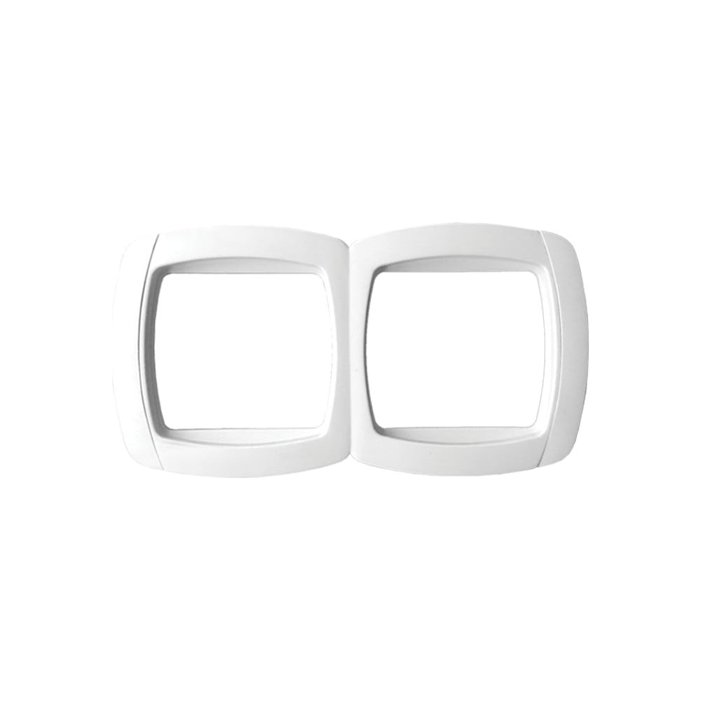 2-местная горизонтальная рамка EKF Париж, белая, Simple SQESM-G-302-10 - выгодная цена, отзывы ...