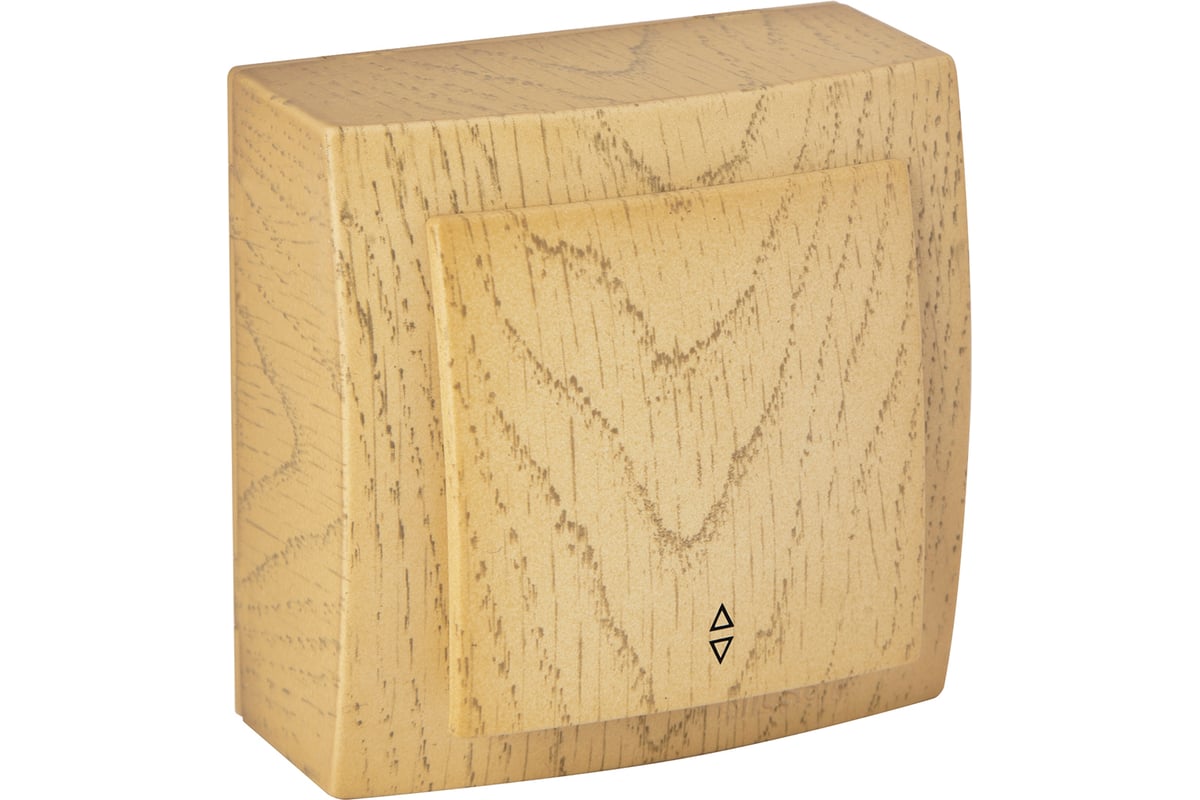 Выключатель NILSON 1ОП проходной клен Themis wood 26281007 - выгодная ...