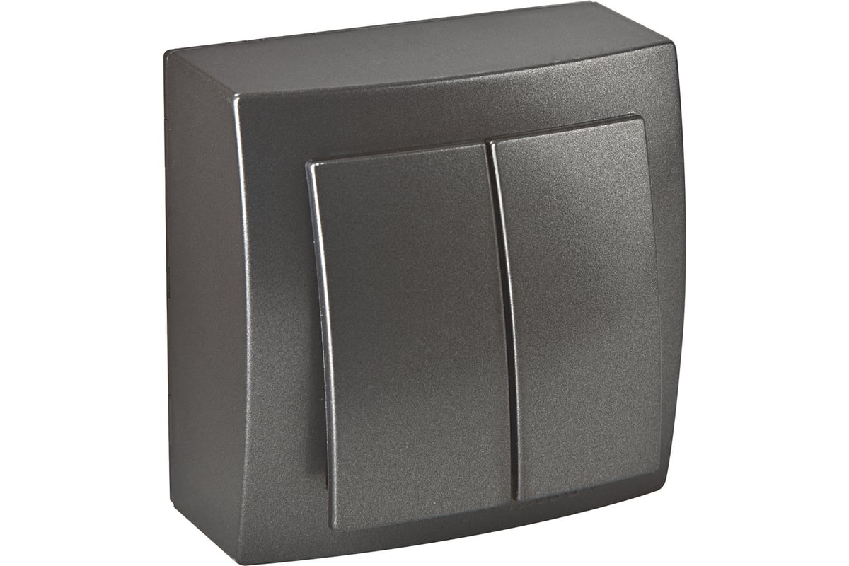 Выключатель NILSON 2ОП антрацит Themis metallic 26161003 - выгодная ...