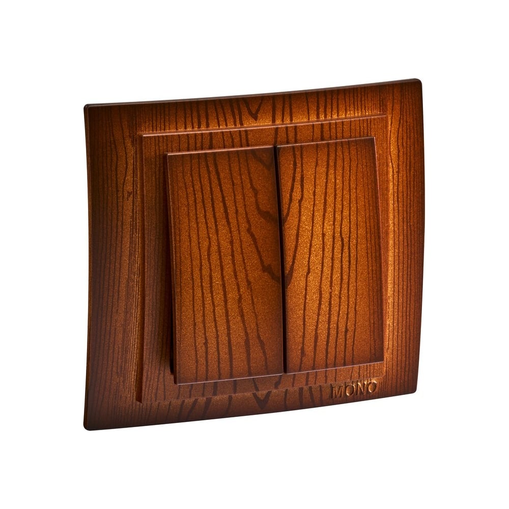 Выключатель 2 клавишный MONO ELECTRIC Larissa Черешня 103-303025-102 ...