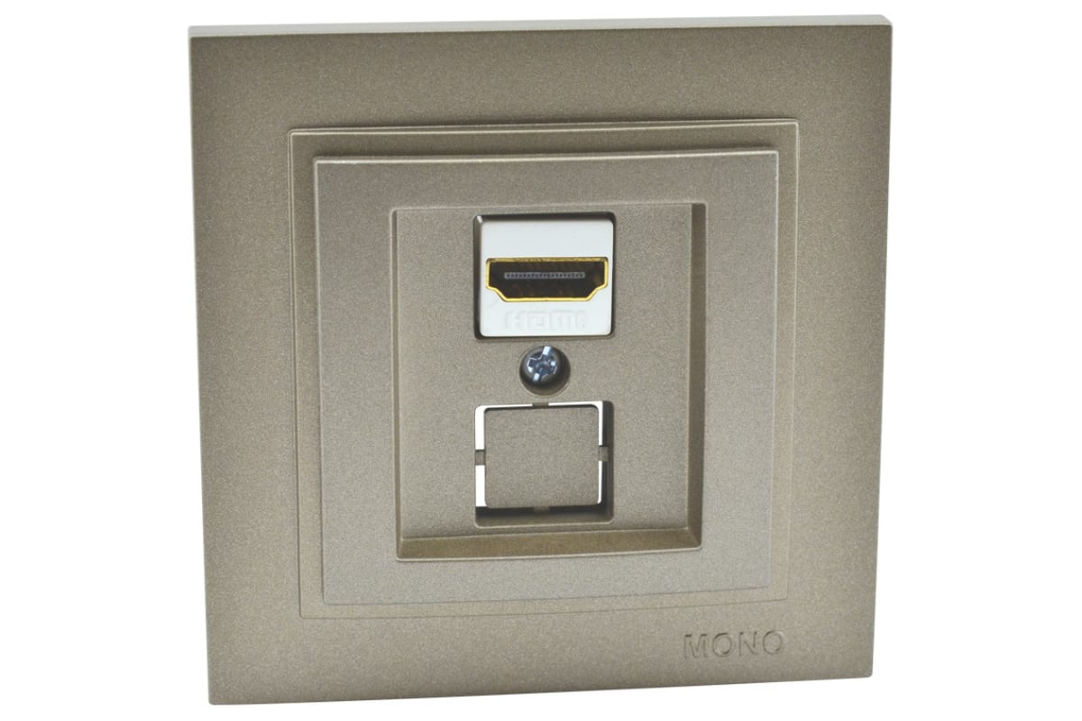 Розетка Hdmi MONO ELECTRIC Despına Бронза 102-232305-145 - выгодная цена, отзывы, характеристики ...