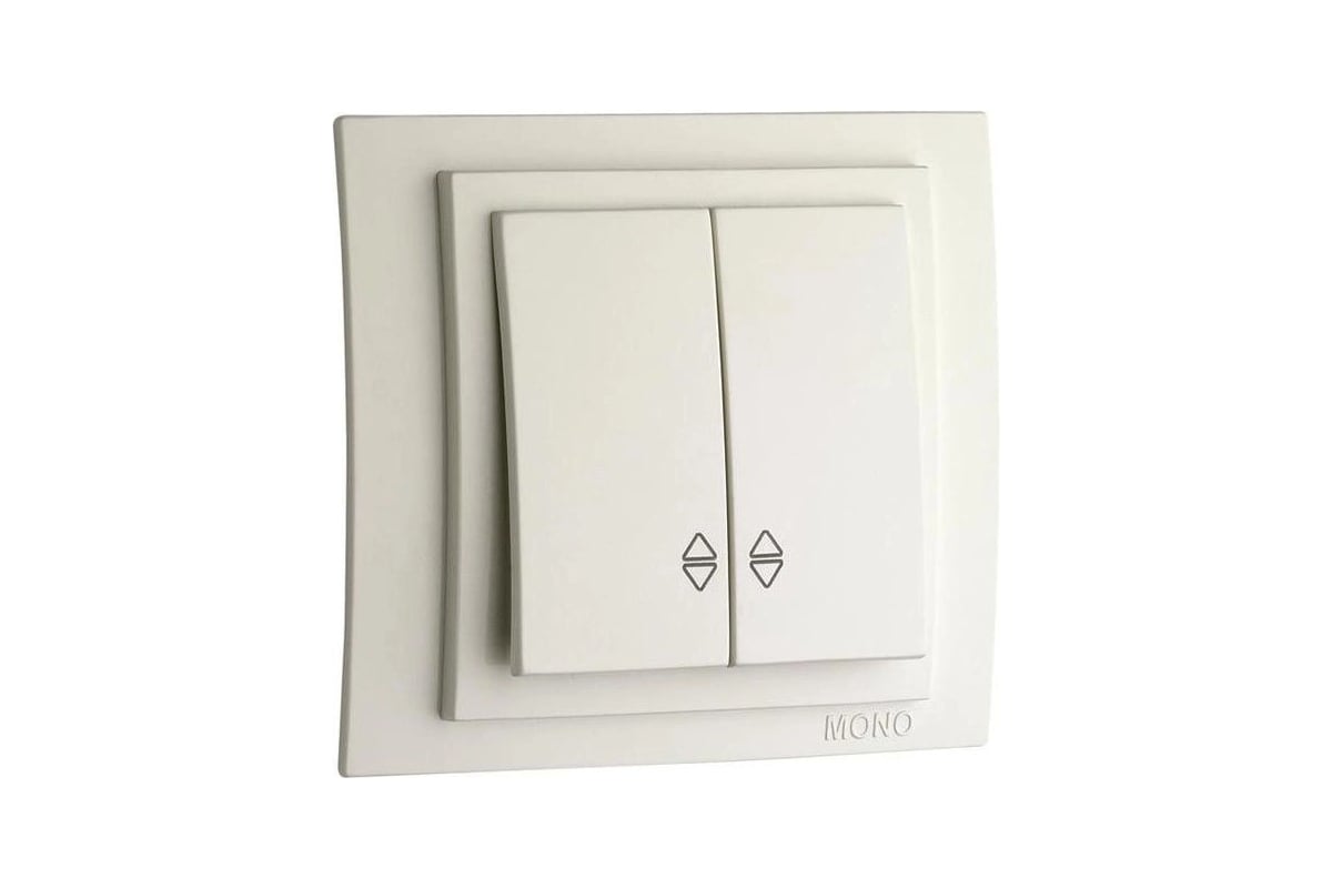 Проходной выключатель 2 клавишный MONO ELECTRIC Larissa Черешня 103 ...