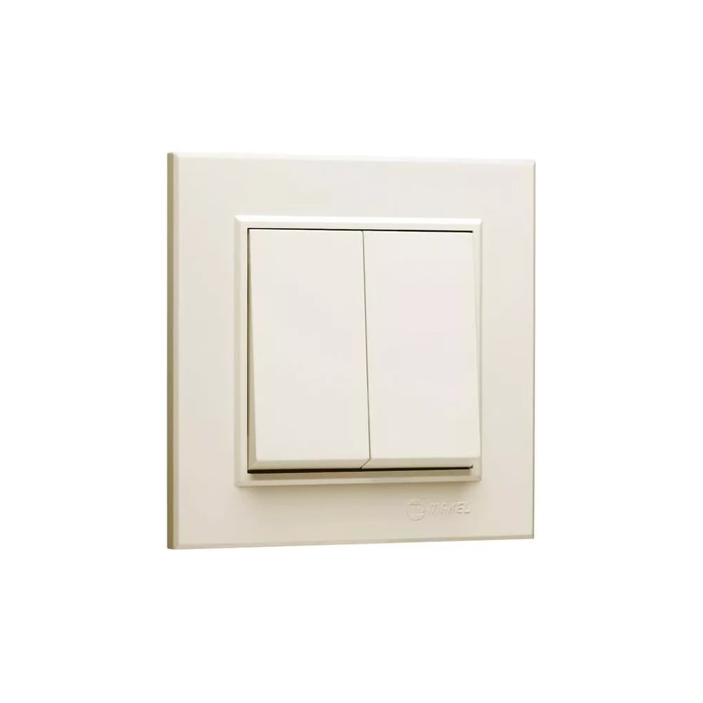 Выключатель 2-клавишный MAKEL СП Karea 10А, IP20, кремовый 56010003 - выгодная цена, отзывы ...